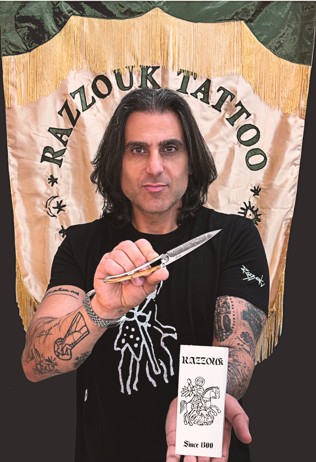 Couteaux Deejo « Wassim Razzouk – pèlerinage » – Tatouage Magazine